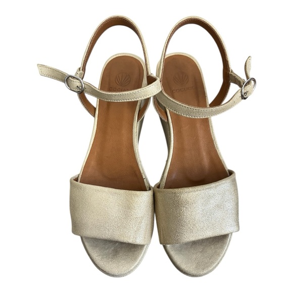 COCLICO | Shoes | Lauren Sandals By Coclico In Champagne Gold With ...